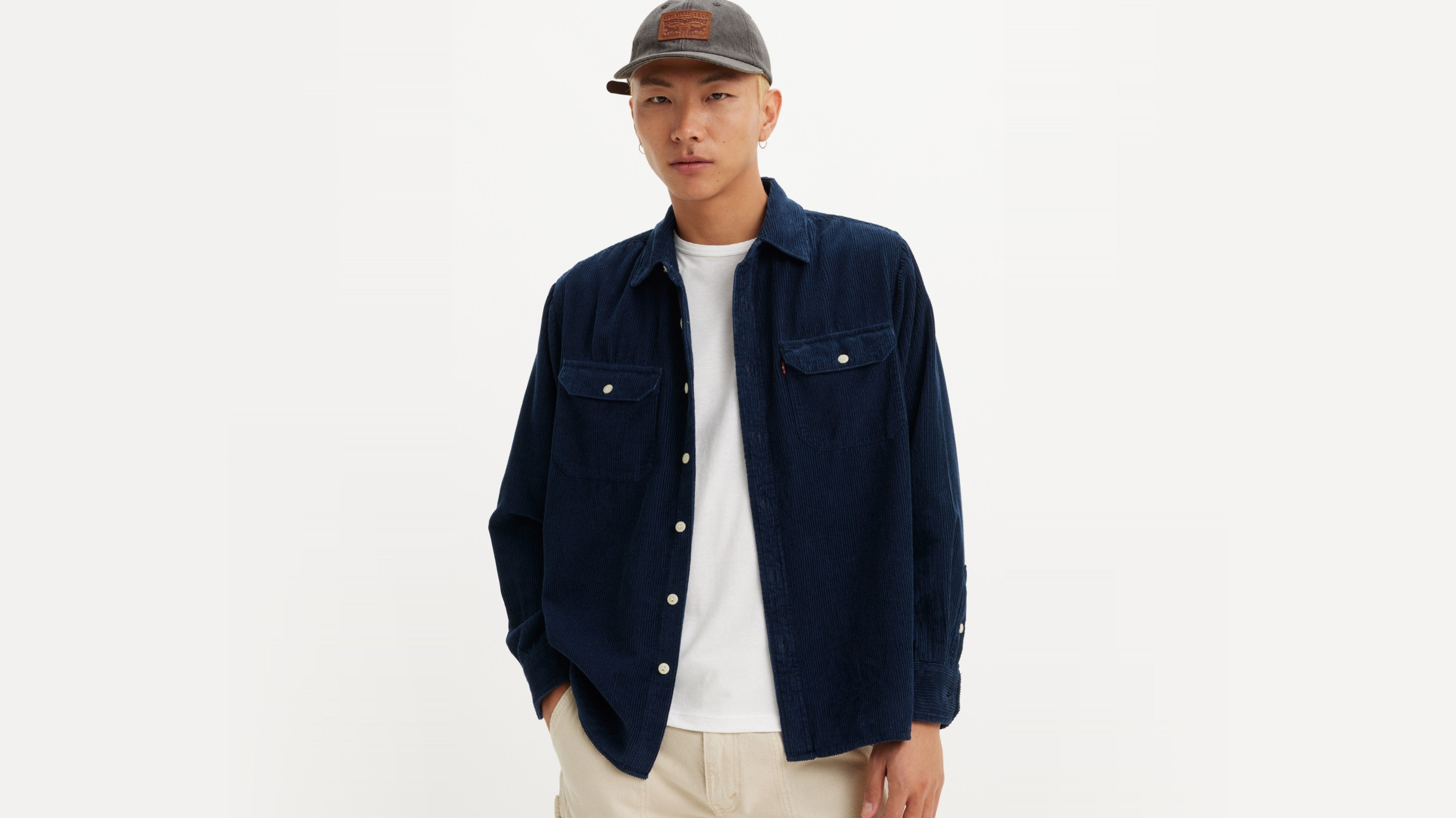Levi’s® Men’s Jackson Worker Overshirt - Enzo Vintage Indigo Cord ...